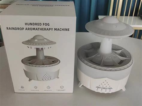 Smart Rainy H20 Humidifier Water Drop Rain Cloud Cool Mist Aromatherapy