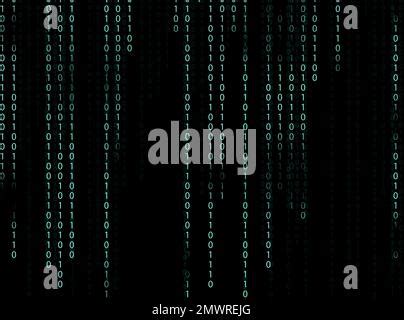 Illustration Of Code Written In Binary Number System Stock Photo Alamy