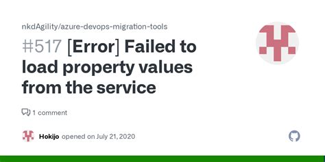 Error Failed To Load Property Values From The Service · Issue 517 · Nkdagilityazure Devops