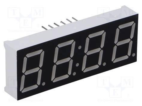 Opd Q5620lr Bw Opto Plus Led Display Led 7 Segment 14 2mm 0 56 No Char 4 Red 35mcd