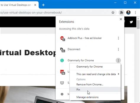 Combine Chrome Extensions With The Hidden Extensions Toolbar Menu