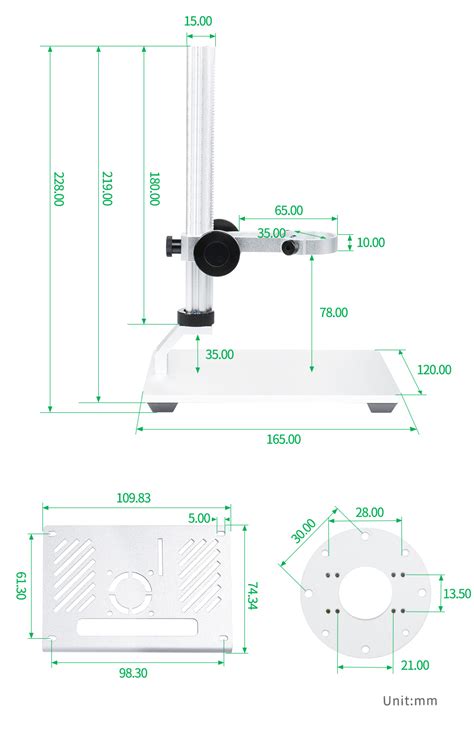 Raspberry Pi Microscope Kit 12mp Visual Magnification Microscope Screen Bracket Raspberry Pi