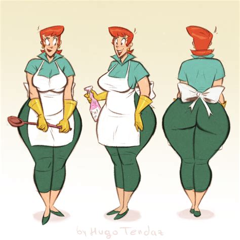 Dexters Mom Turnaround Sketch By Hugotendaz On Deviantart