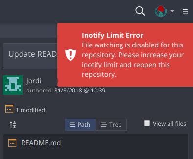 Anomena I Desa GitKraken Inotify Limit Error Solucionat