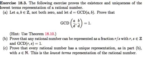 Solved Exercise 183 The Following Exercise Proves The Existence And Uniqueness Of The Lowest