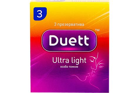 Презервативы «Duett» Ultra Light №3 – купить по приятной цене с ...