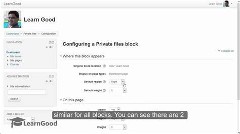 Moodle Administration Tutorial Customize Blocks And Dashboards