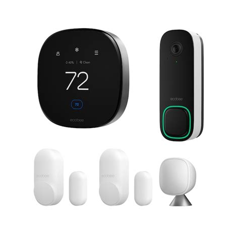 Shop Ecobee Smart Thermostat Door And Window Sensor Doorbell Kit At