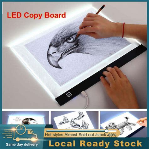 【ready Stock】a3a4a5 Usb Powered Ultra Thin Led Drawing Board Aritist