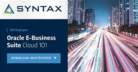 Syntax On Linkedin Cloud 101 For Oracle Ebs Users Whitepaper