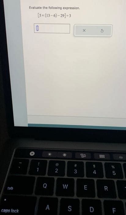 Solved Evaluate The Following Expression 5 136 29 3 Chegg Com