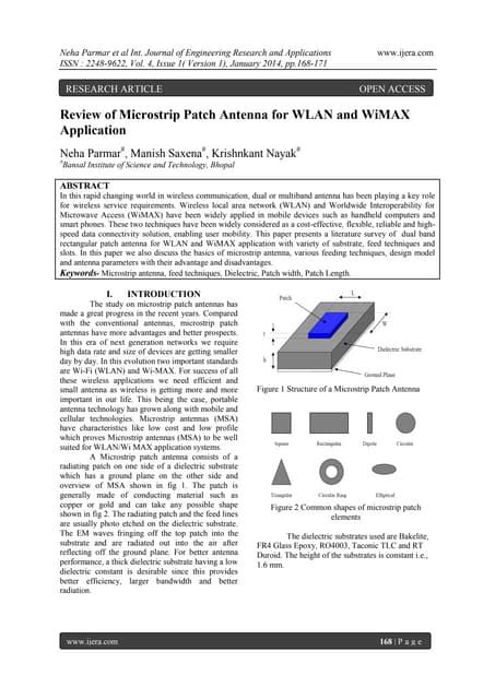 Microstrip Rectangular Patch Antenna Ppt