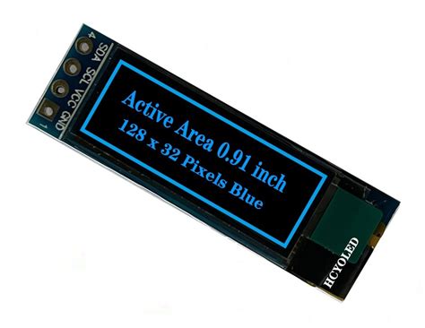0 91 Inch Pmoled Module 128X32 With I2c Interfacefor Versatile Applications OLED Display And