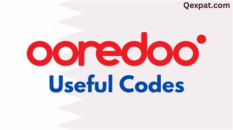 Ooredoo Qatar Useful Codes 2025