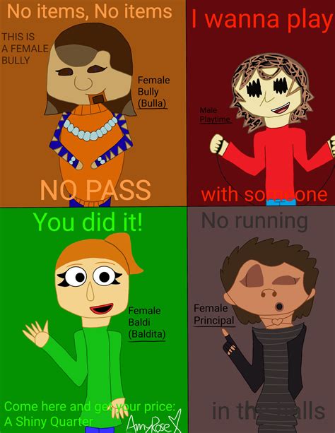 Genderbend Baldis Basics By Happyappy234567 On Deviantart