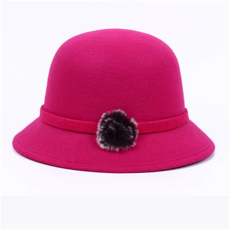 Купить Головной убор Осень и зима женский шляпа котелок шерстяные леди ...