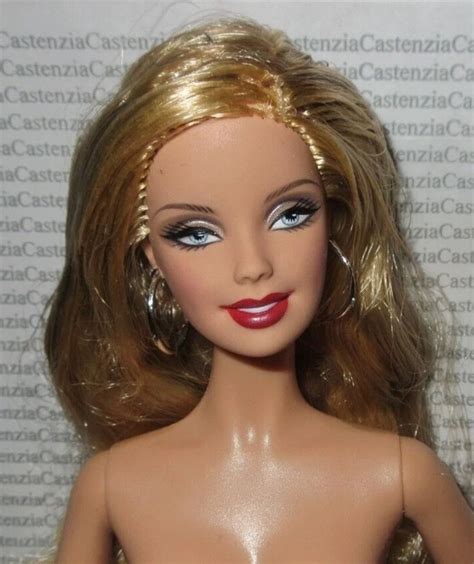 H Nude Barbie Doll Model Muse Nascar Blonde Blue Eyes Fashion Doll Ooak