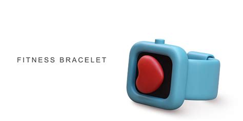 흰색 배경에 3d 현실적인 피트니스 팔찌 벡터 일러스트 레이 션 3차원 형태에 대한 스톡 벡터 아트 및 기타 이미지 3차원 형태 개념 개념 기호 Istock