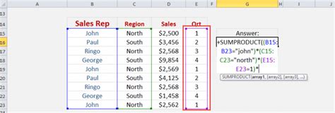 Excel Sumproduct Multiple Criteria Myexcelonline