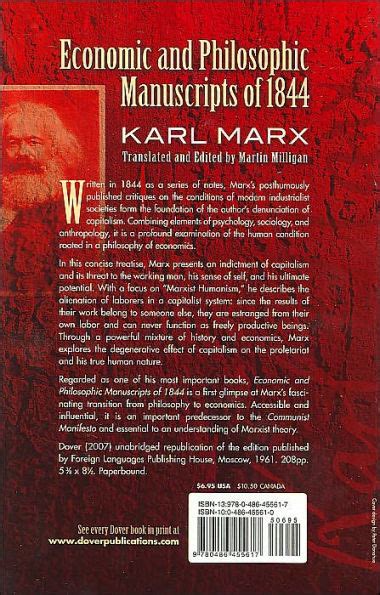 Economic And Philosophic Manuscripts Of 1844 By Karl Marx Paperback