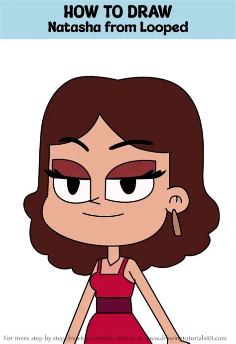 How To Draw Natasha From Looped Looped Step By Step