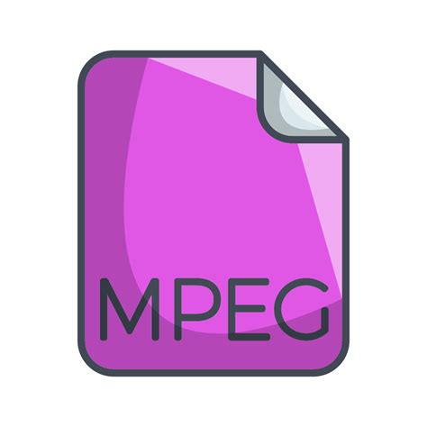 Mpeg Video File Format Extension File Icon Download On Iconfinder