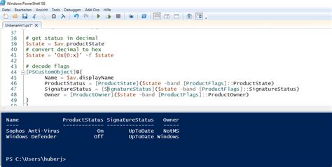 Antivirus Status Auslesen Mit PowerShell Itnator Net
