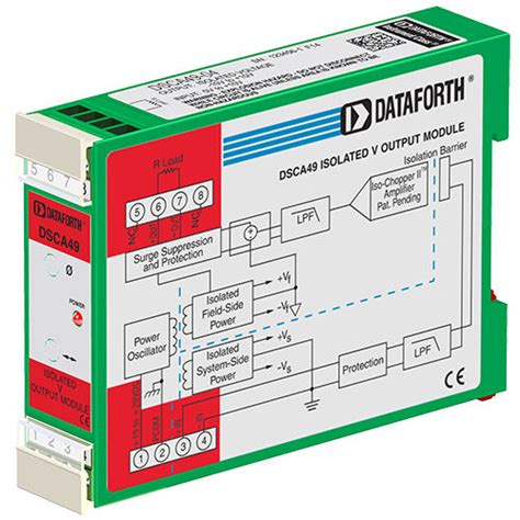 Output Signal Conditioning Module Dsca49 04 Dataforth Corporation Voltage Isolated Din