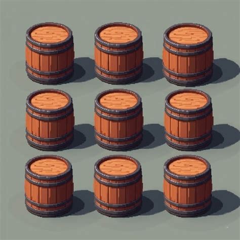 Free Wooden Barrel Array Image Barrels Wooden Pixel Download At
