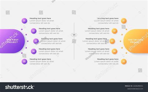 Process Workflow Features Options Comparison Chart Stock Vector Royalty Free 2226290551