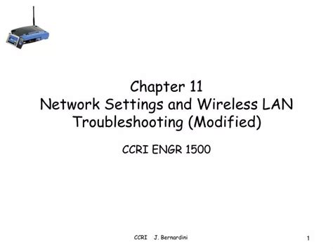 PPT Chapter Network Settings And Wireless LAN Troubleshooting Modified PowerPoint