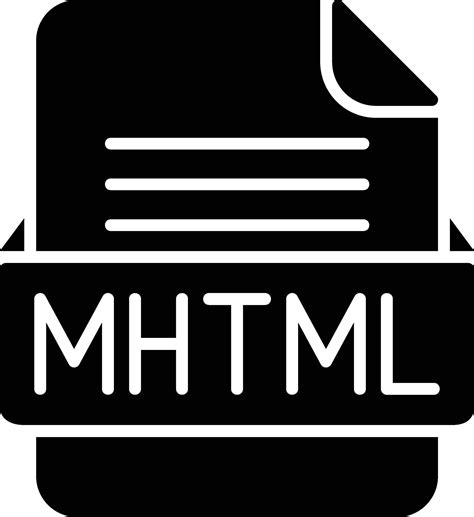 mhtml file format line icon 28642824 vector art at vecteezy