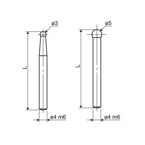 Simplemente Compra Tc4c Contacto De Medición Esférico Ø3 L100 Carburo