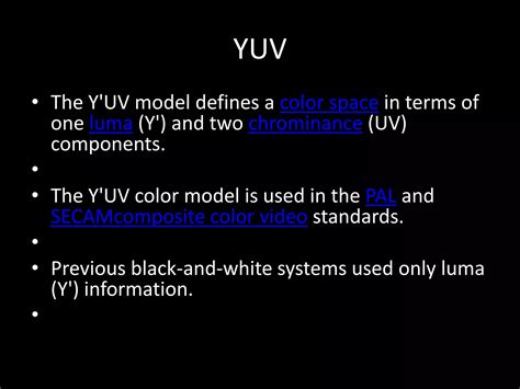 Yuv Y Cb Cr And Subsampling Pptx