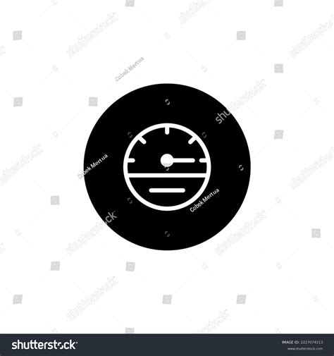 Tachometer Speedometer Indicator Icon Performance Measurement Stock Vector Royalty Free