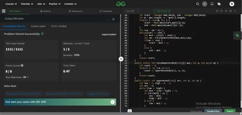 namasivayam m on linkedin binarysearch problemsolving java leetcode