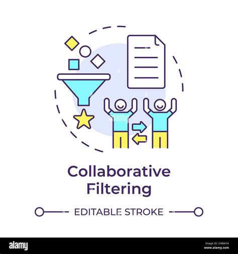 Collaborative Filtering Multi Color Concept Icon Stock Vector Image And Art Alamy