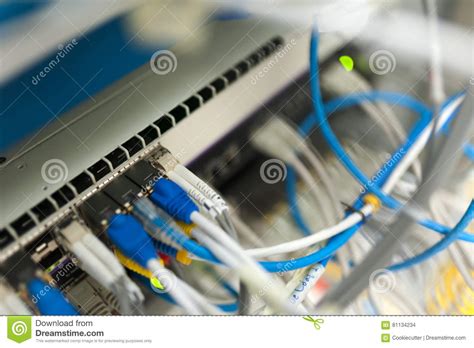 Core Switch Technology In Network Room Place Stock Photo Image Of Business Communication