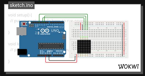 Lab 9 1 Spi 8x8 Dot Wokwi Esp32 Stm32 Arduino Simulator