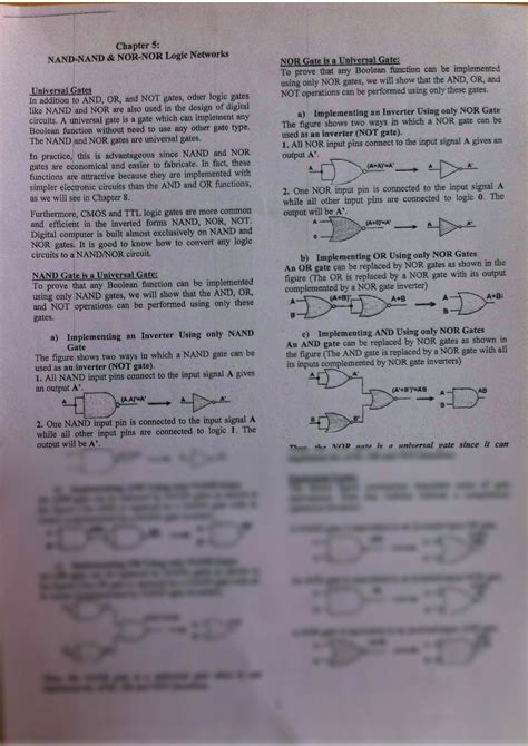 Solution Chapter V Nand Nand Nor Nor Logic Networks Studypool