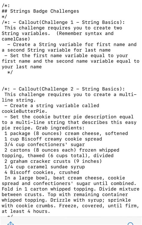Solved Strings Badge Challenges ∗