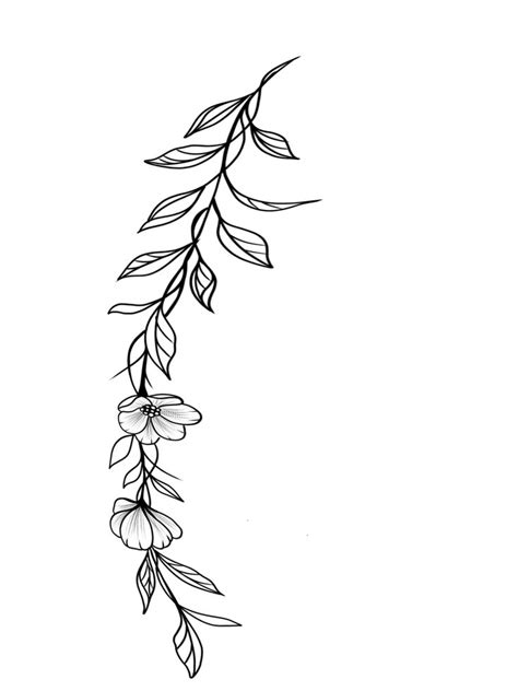 Small Vine Tattoo Design