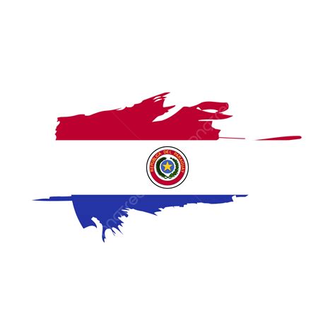 파라과이 국기 브러시 스트로크 클립 아트 디자인 파라과이 국기 브러시 파라과이 깃발을 흔들며 벡터 파라과이 국기 투명 Png 일러스트 및 벡터 에 대한 무료 다운로드