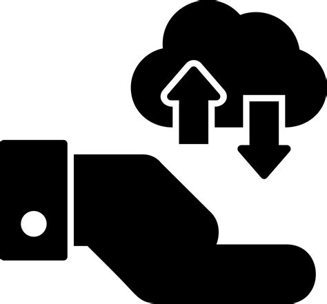 Cloud Data Transfer Vector Icon 20000876 Vector Art At Vecteezy