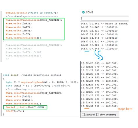 I2c Issue Arduino Uno To Dim The Iw3690 Via I2c According To Analog