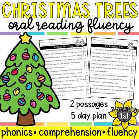 Christmas Trees Paired Passages For Oral Reading Fluency Orf Intervention
