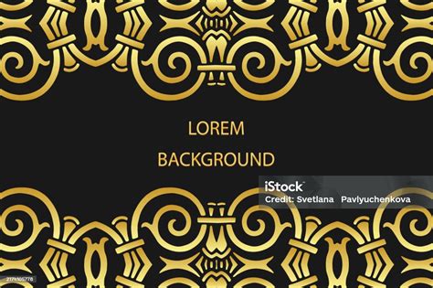 민족 검은 Lorem 배경 부족 표지 디자인 배너 소용돌이가 있는 기하학적 금색 3d 패턴 텍스트 배치 장신구 아라베스크 동쪽 아시아 인도 멕시코 아즈텍의 만다라 3차원