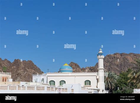 Typical Oman Scenery And Mosque Stock Photo Alamy