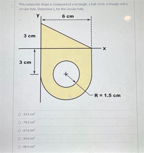 Solved This Composite Shape Is Composed Of A Rectangle A Chegg Com