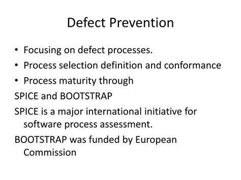 PPT Defect Prevention And Process Improvement PowerPoint Presentation ID 2858913